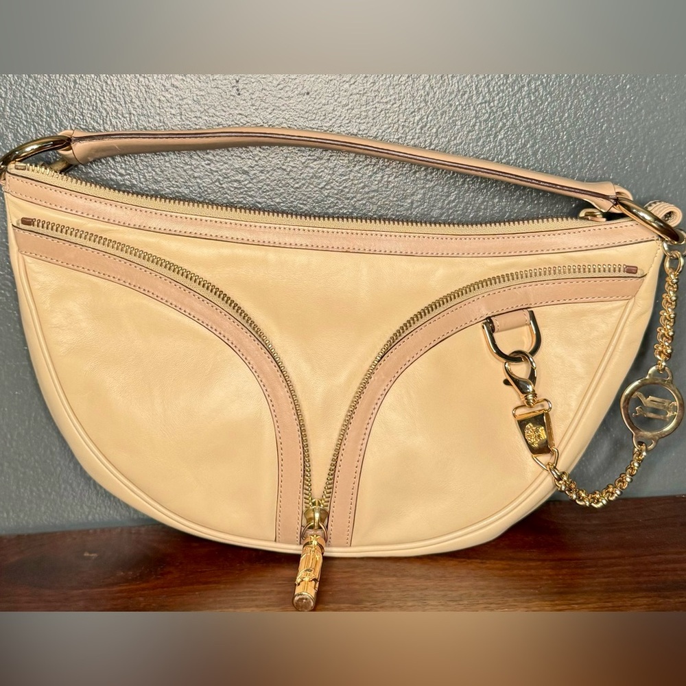 Versace - Rare - Beige/Cream/Champagne Leather - Gold… - Gem